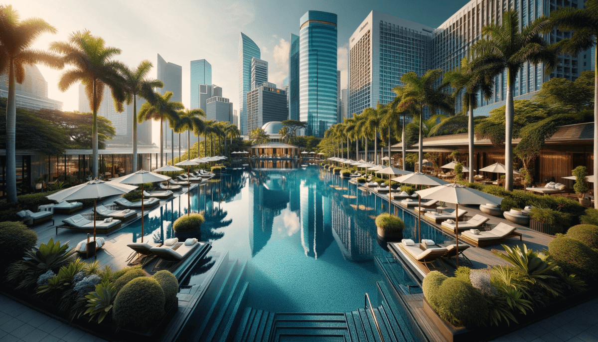 Mandarin Oriental Singapore Swimming Pool Experience